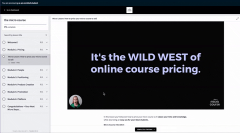 Let's launch your micro course! – themicrocourse.com